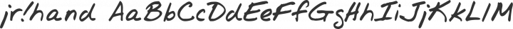 Jr Hand Font Free by Tepid Monkey Fonts | Font Squirrel