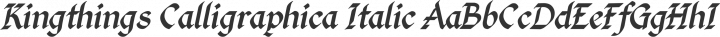 Kingthings Calligraphica Font Free by Kingthings | Font Squirrel