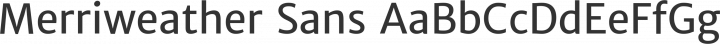 Merriweather Sans Font Free by Sorkin Type Co » Font Squirrel