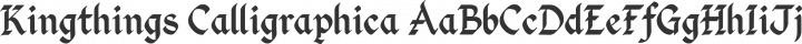 Kingthings Calligraphica Font Free by Kingthings | Font Squirrel