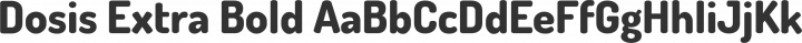 Dosis Font Free by Impallari Type | Font Squirrel